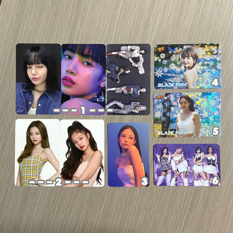 Jual PHOTOCARD OFFICIAL BLACKPINK JENNIE LISA - HYLT MISE EN SCENE YES ...