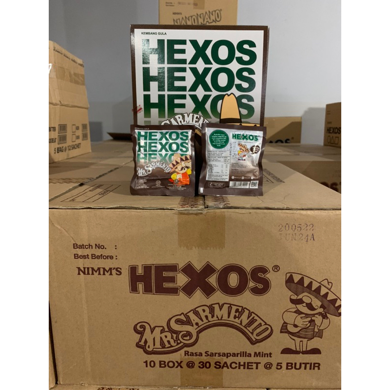 Jual Permen Hexos Mr Sarmento Rasa Sarsaparilla Mint Kemasan Sachet isi ... Jual Permen Hexos Mr Sarmento Rasa Sarsaparilla Mint Kemasan Sachet isi ...