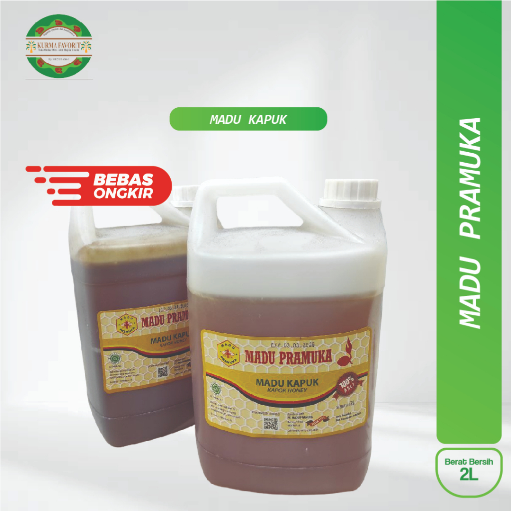 Jual MADU KAPUK PRAMUKA 2 LITER || MADU PRAMUKA | Shopee Indonesia