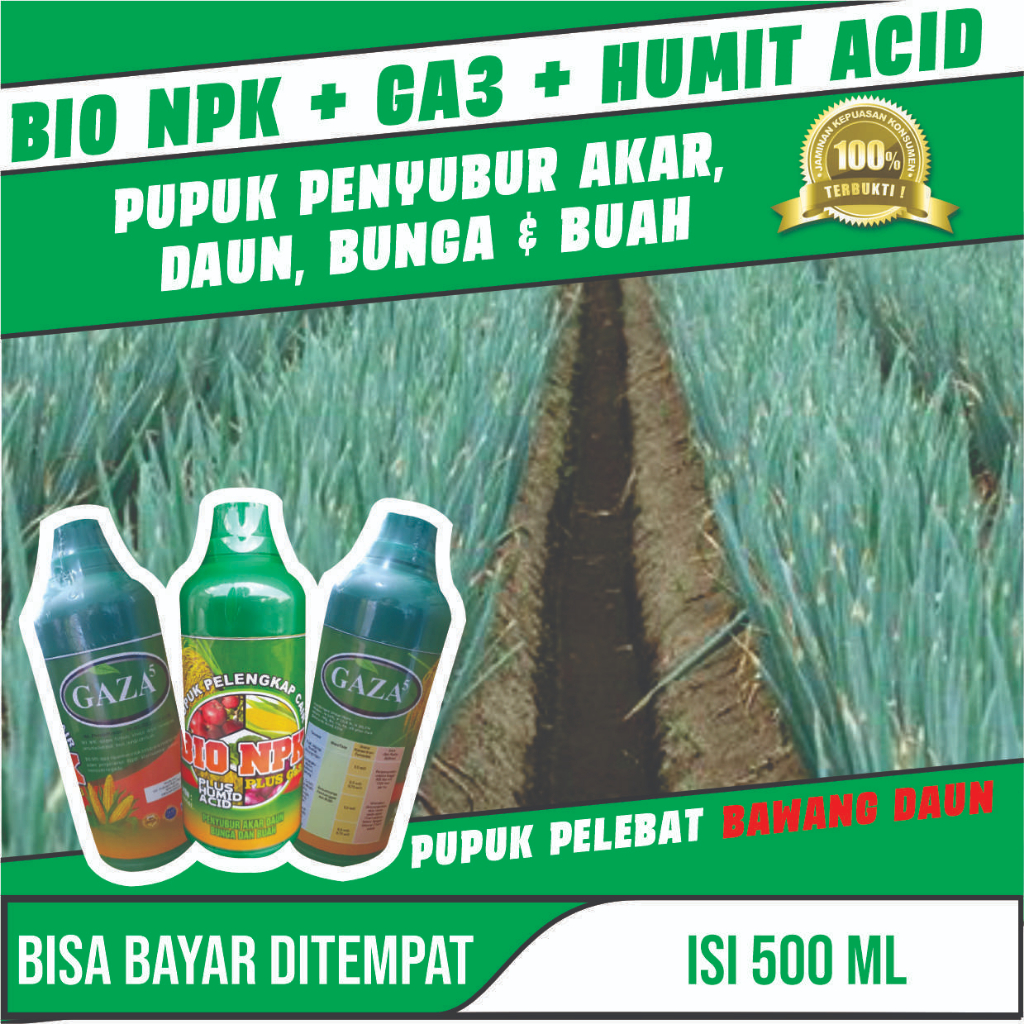 Jual Obat Pelebat Daun Bawang Bio Npk Asli Alami Pupuk Pelebat Daun Bawang - Pupuk NPK Cair ...