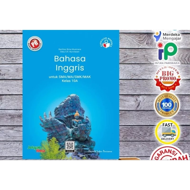 Jual diskon Buku lks pr interaktif bahasa inggris kelas X, 10 semester 1 tahun 2023 kurikulum ...