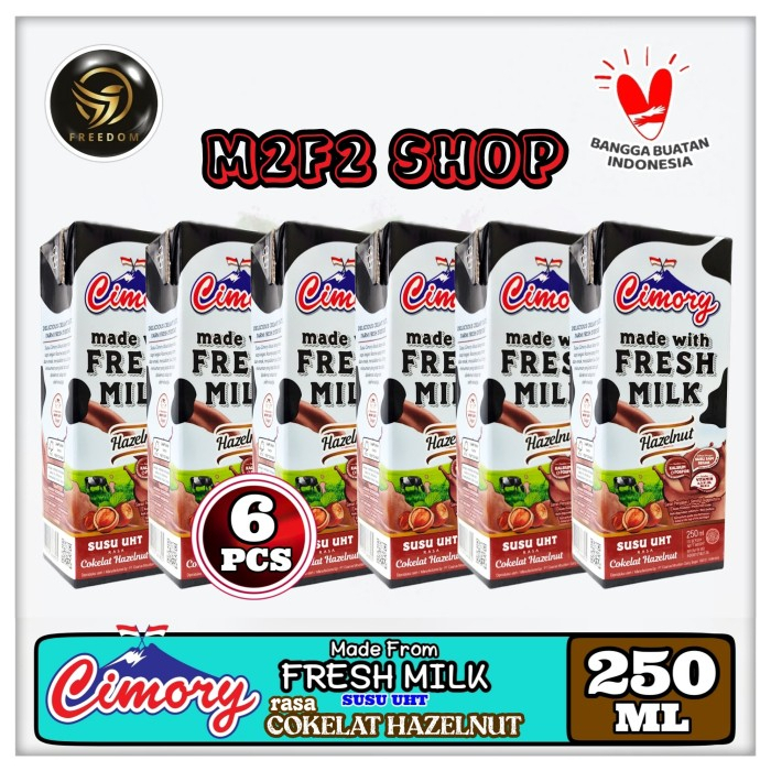 Jual Susu Cimory Fresh Milk Kotak UHT Cokelat Hazelnut - 250 ml ...
