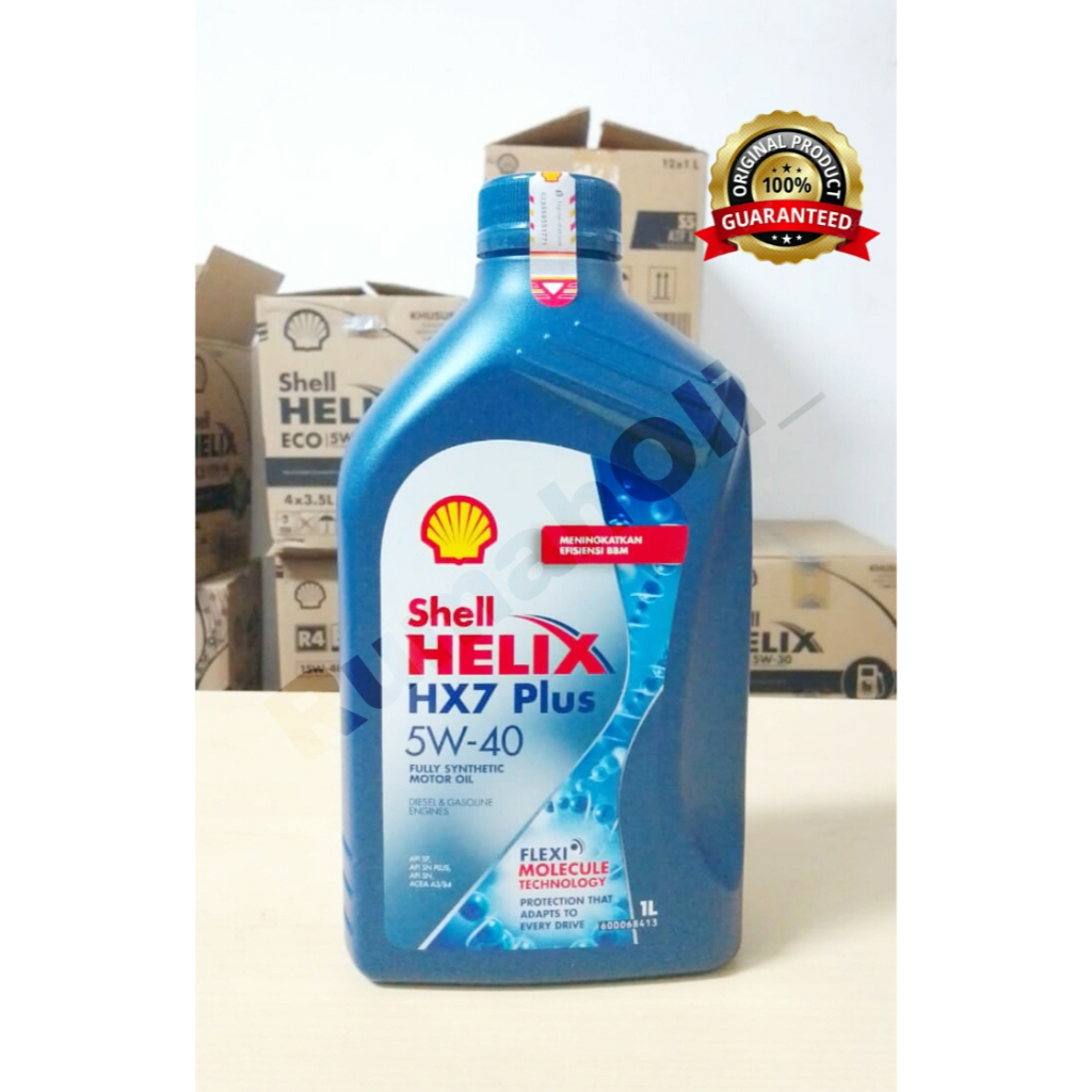 Jual Shell Helix HX7 Plus 5W-40 ( 1 Botol / 1 Liter ) | Shopee Indonesia