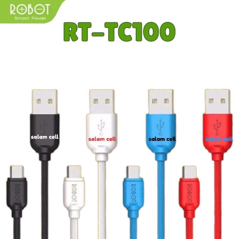 Jual Kabel Data Type-C ROBOT RSC100 3A 100cm Original Garansi Resmi ...