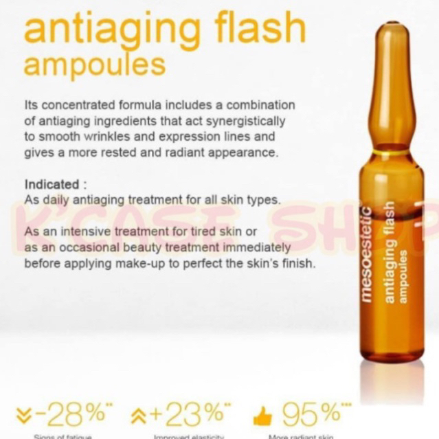 Jual flash Ampoules Anti aging anti Wrinkle 1 Box isi 10 ampul @2ml ...