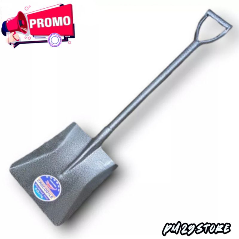 Jual Sekop pasir besar cap crocodile gagang besi - skop besar pasir ...