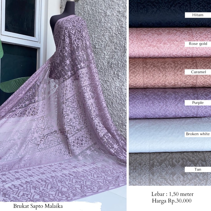 Jual {TERBARU} BROKAT LACE / BRUKAT LACE SAPTO MALIKA by abc textile ...
