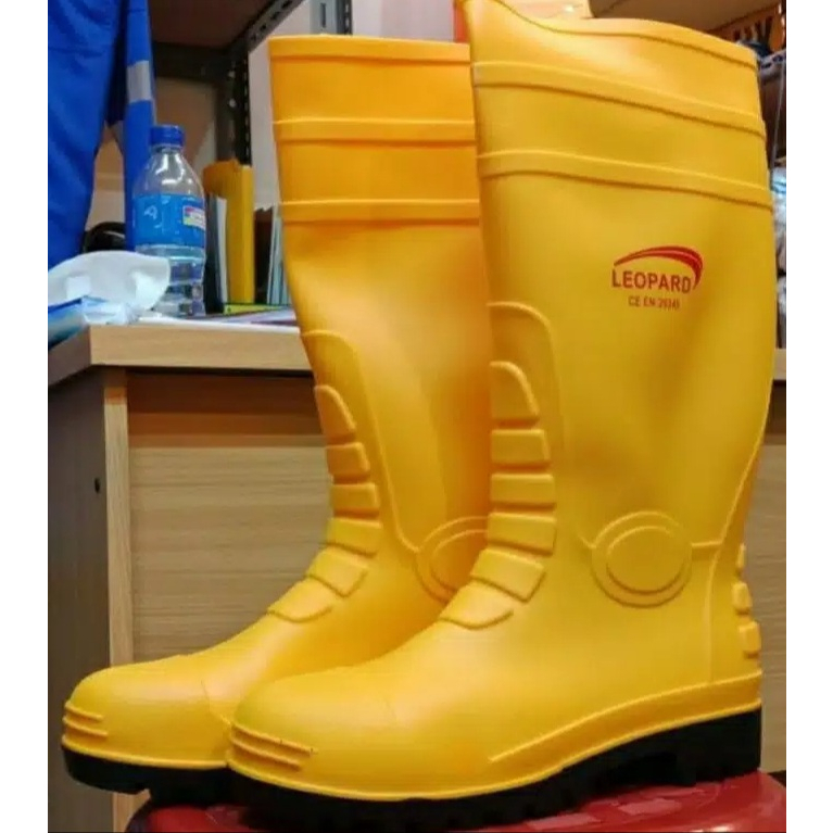 Jual Sepatu Boot Karet Safety Leopard | Shopee Indonesia