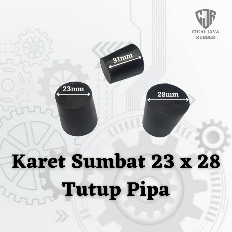 Jual Karet Sumbat Kecil 23x38 Tutup Pipa / Botol | Shopee Indonesia