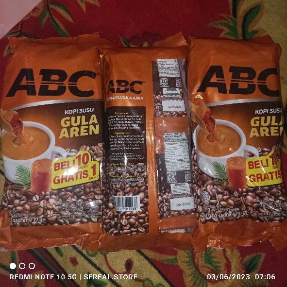 Jual Kopi ABC Susu Gula Aren 3 bag isi (11 x 27 gr) | Shopee Indonesia