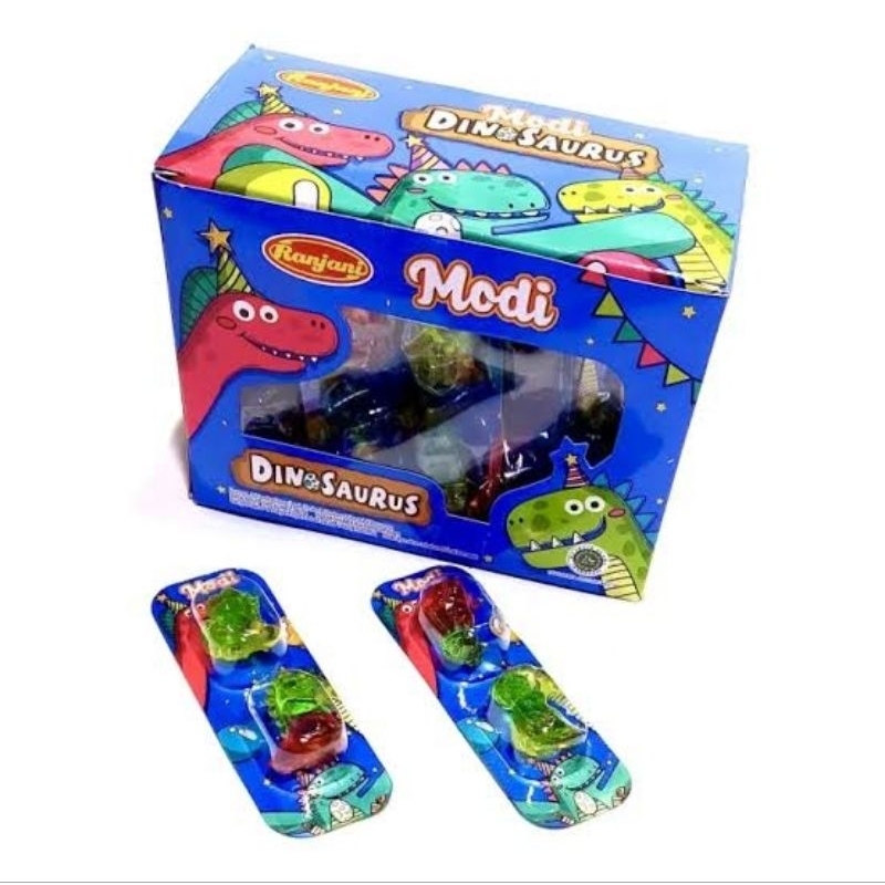 Jual Ranjani Permen Modi Dinosaurus Gummy Candy Isi 24 Pcs | Shopee ...