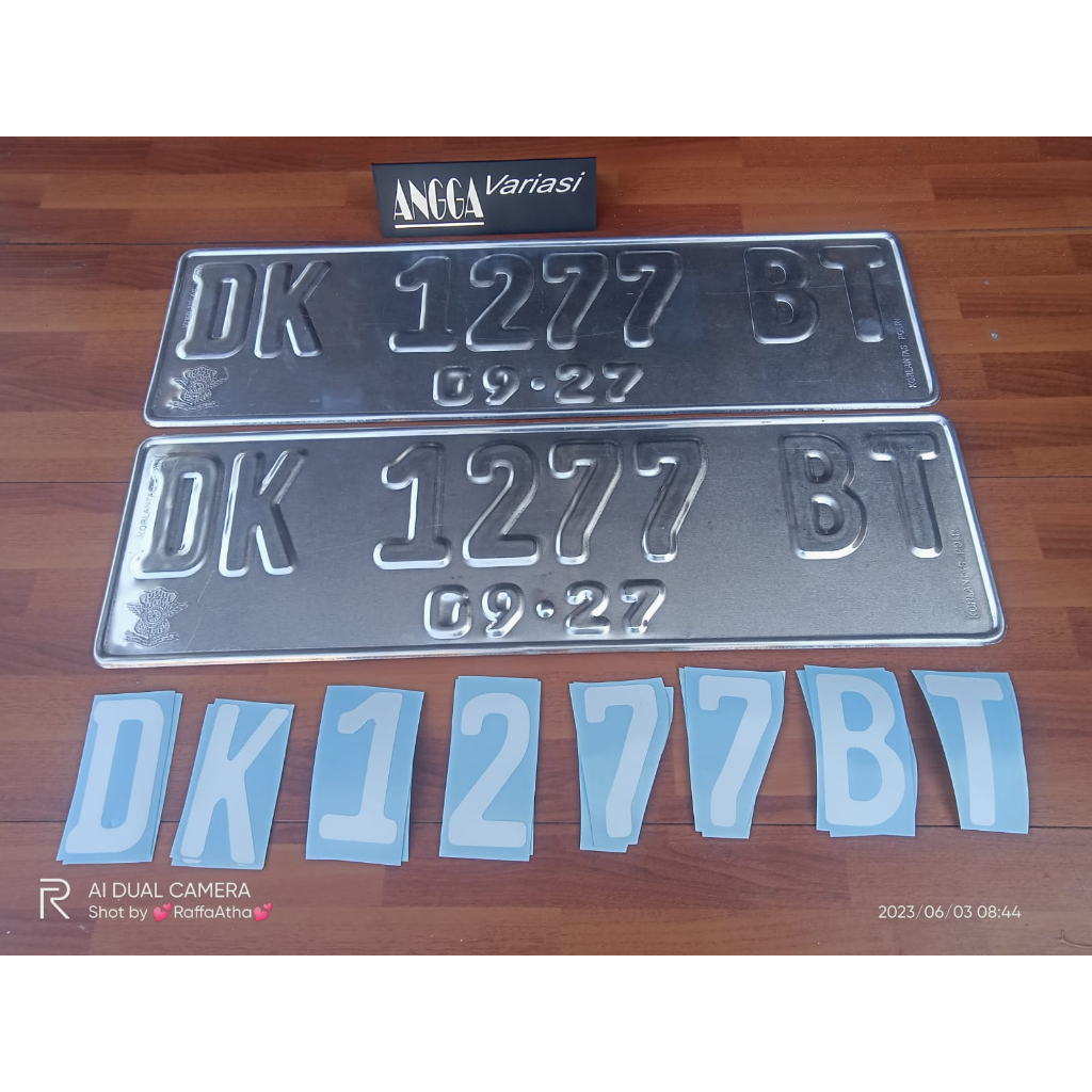Jual Cetak plat nomor mobil mentahan dan sticker | Shopee Indonesia
