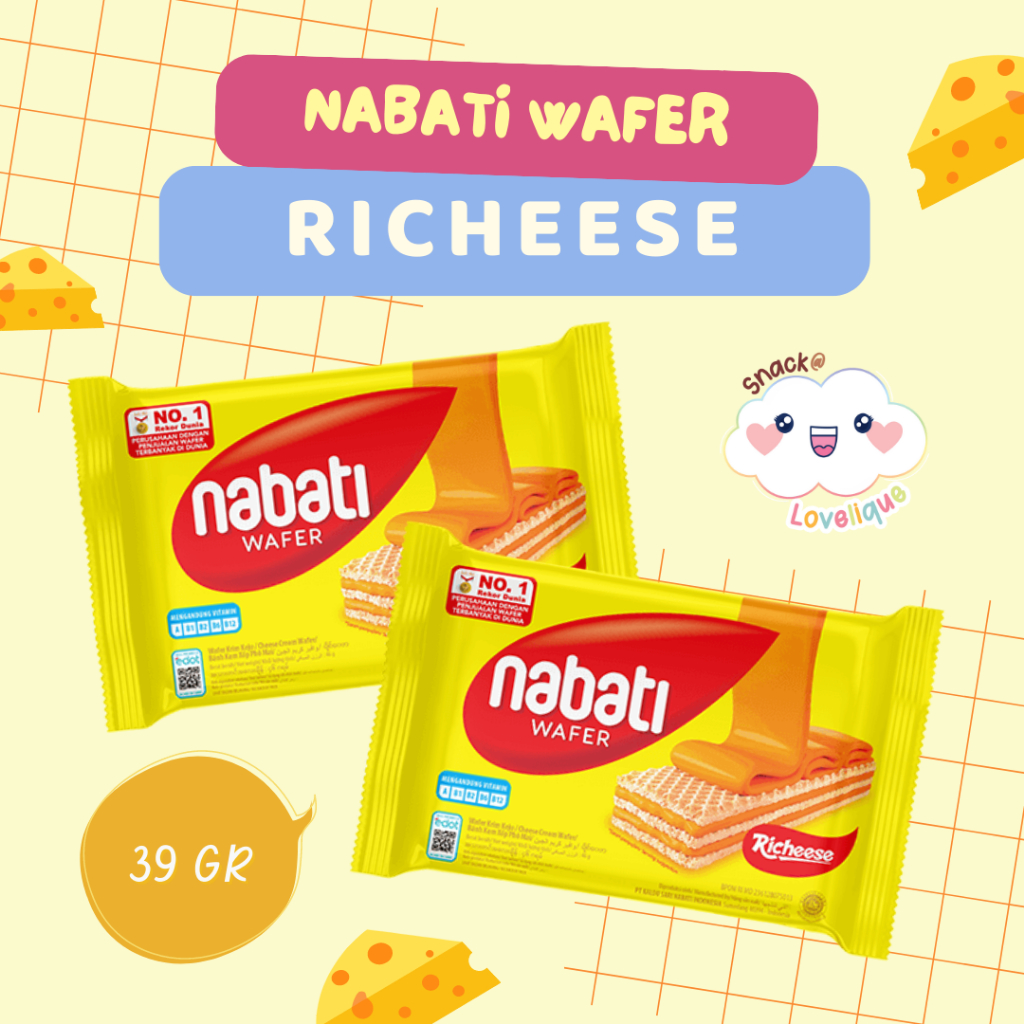 Jual Richeese Wafer Nabati Vitakrim - All Variant - Klapa Lava / Pink ...