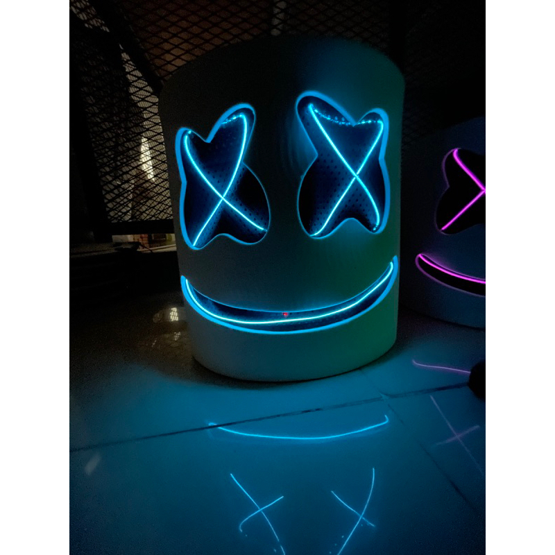 Jual Topeng dj marshmello terbaik lampu LED | Shopee Indonesia