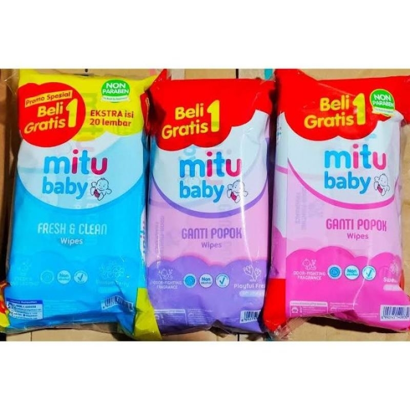 Jual tisu basah mitu 1 bandle(2 pcs) | Shopee Indonesia