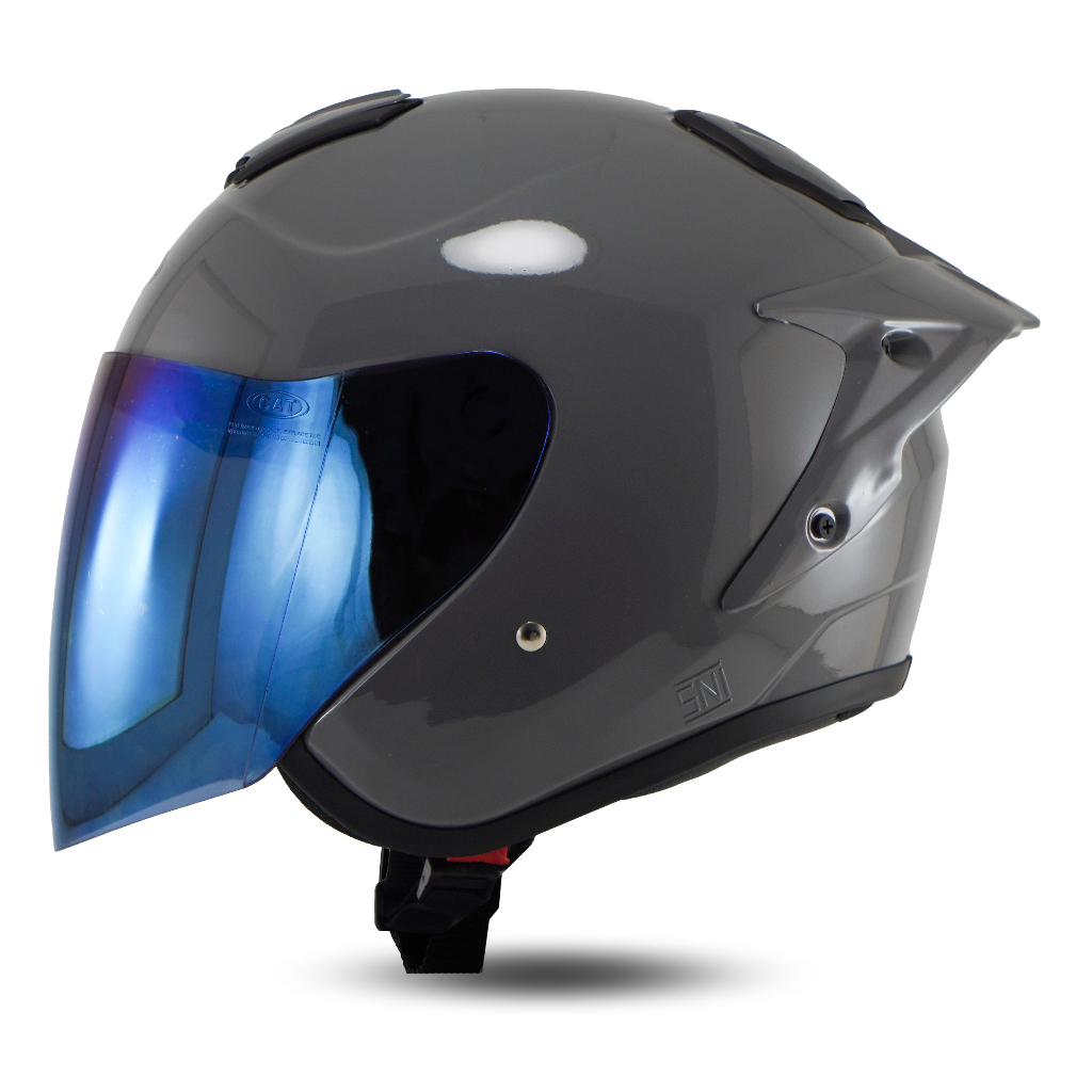 Jual Helm Paket Ganteng Half Face Cosmic Solid Terbaru SNI | Shopee ...