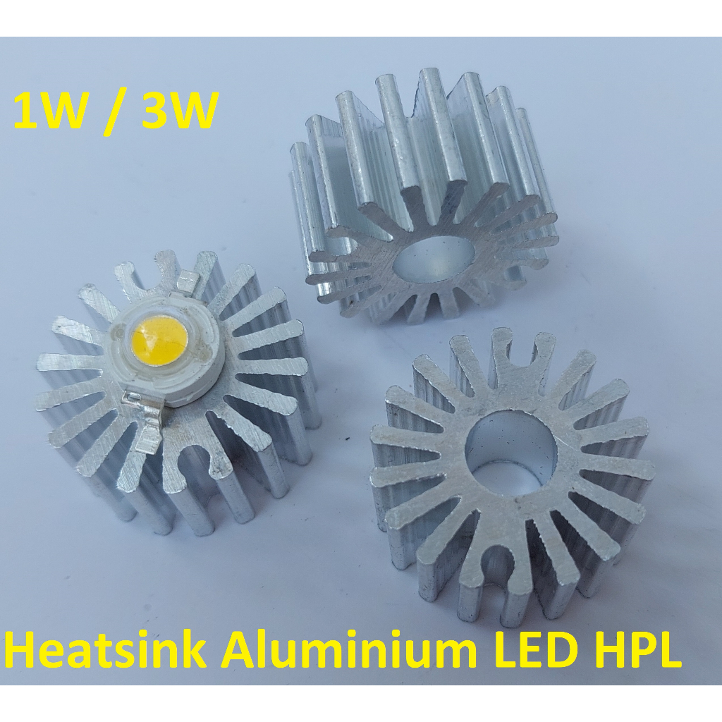 Jual Radiator Pendingin Heatsink Aluminium Cooling Silinder LED HPL 1W ...