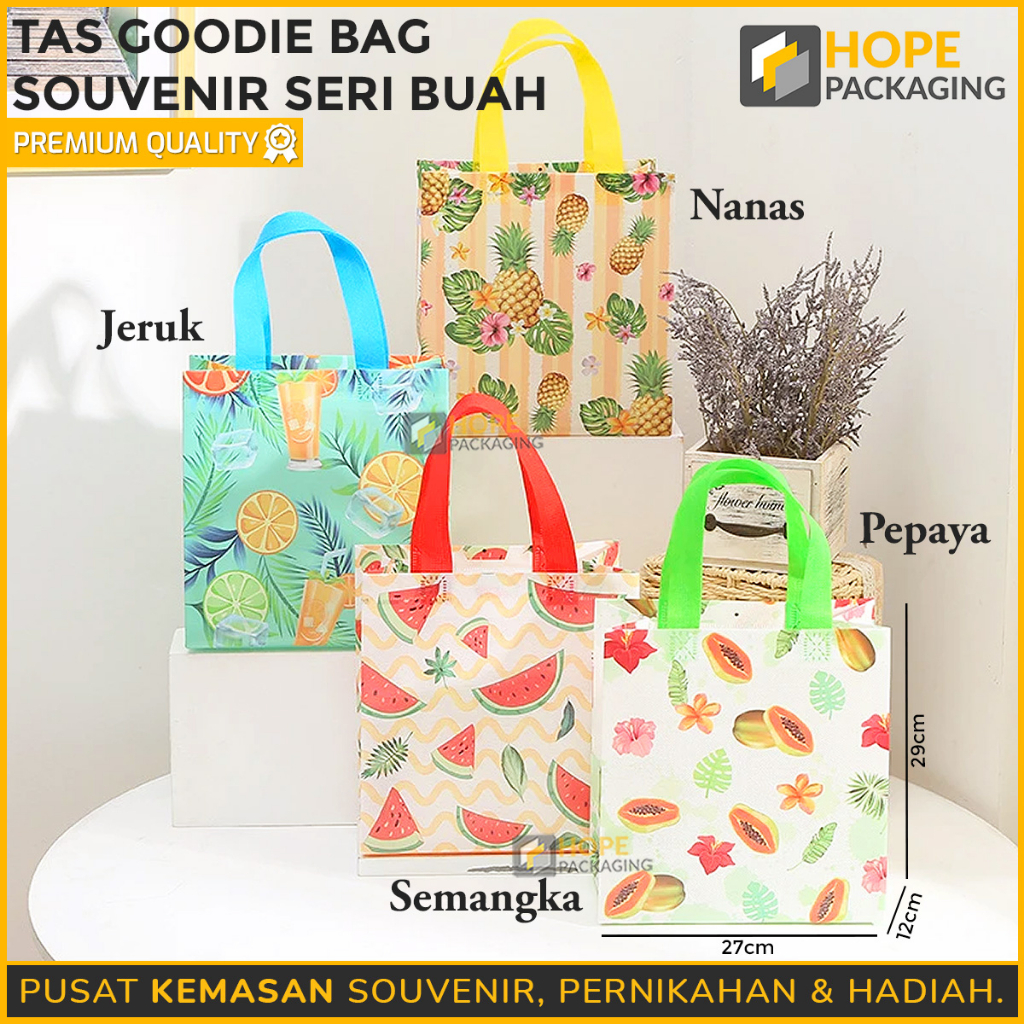 Jual Tas Goodie Bag Souvenir Ulang Tahun Anak / Goodie Bag Seri Buah ...