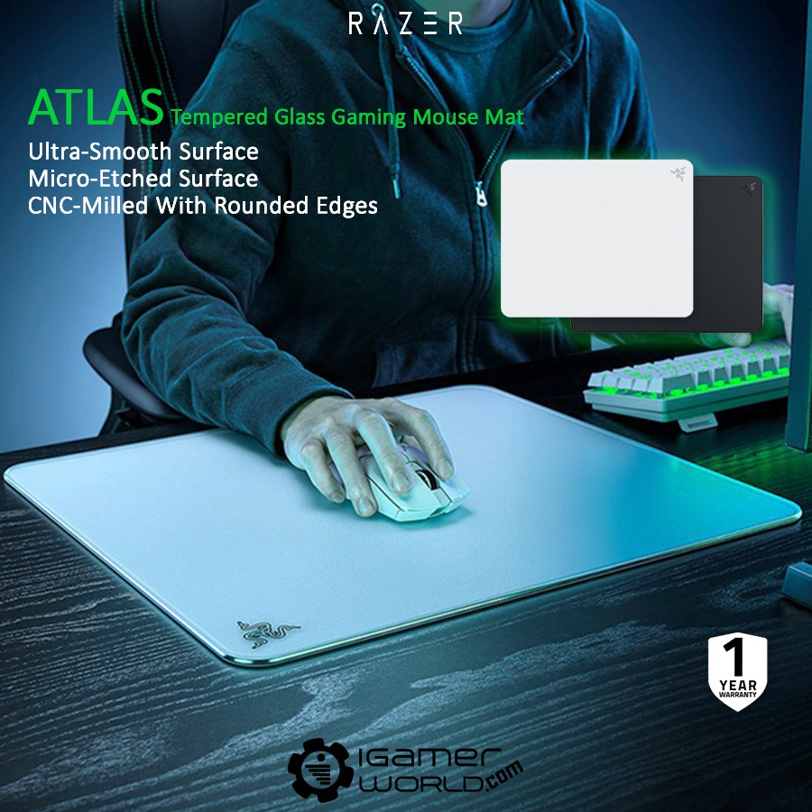 Jual Razer Atlas Tempered Glass Gaming Mouse Mat | Shopee Indonesia