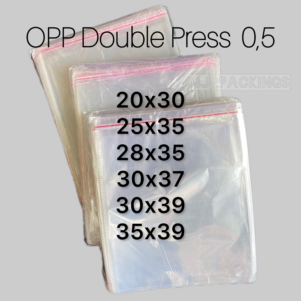 Jual Plastik OPP packing tebal 0,5 /plastik baju tebal/opp packing ...