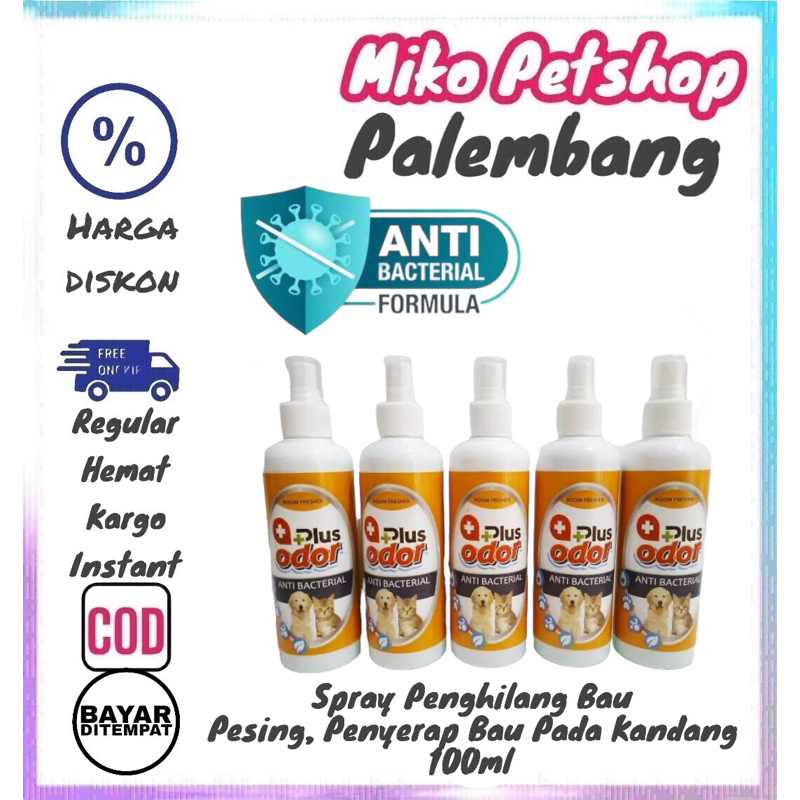 Jual Spray Penghilang Bau Pesing Kucing Odor Plus 100ml | Shopee Indonesia