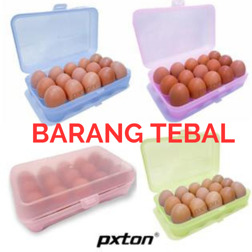 Jual PXTON - Tempat Telur Isi 15 Sekat Kotak Telor Egg Box / storage ...