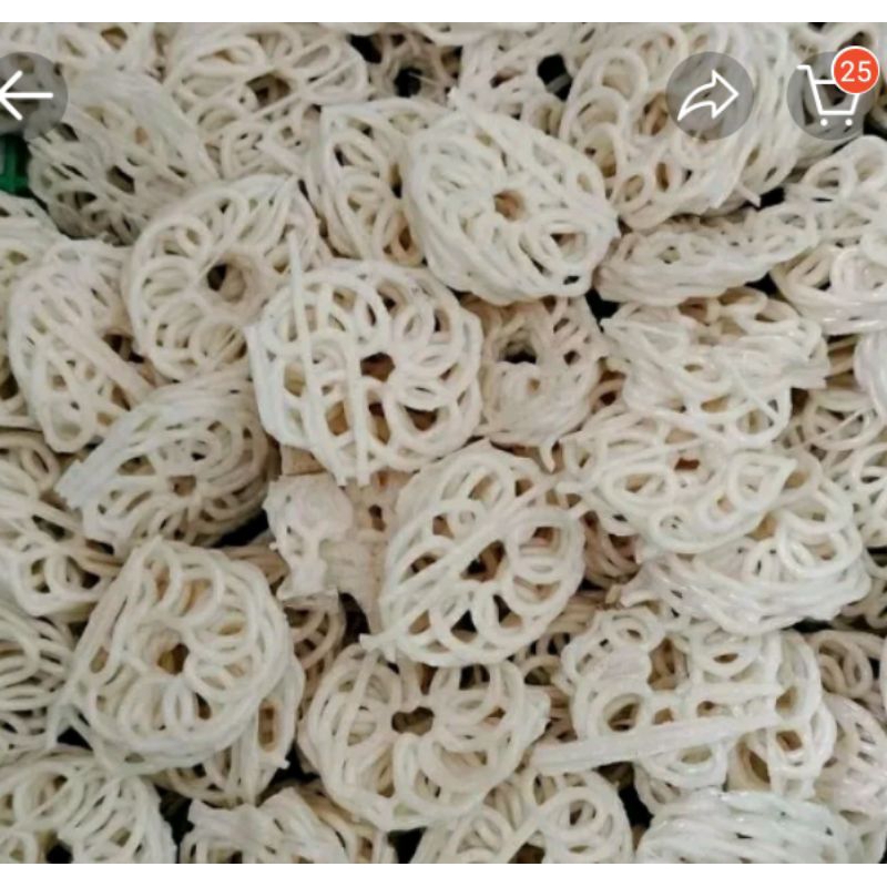 Jual krupuk mawar putih 250g seblak coek viral mamang Rafael | Shopee ...