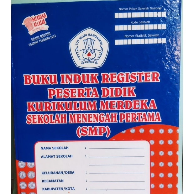 Jual BUKU INDUK SISWA KURIKULUM MERDEKA SMP - BUKU INDUK KURMER SMP | Shopee Indonesia