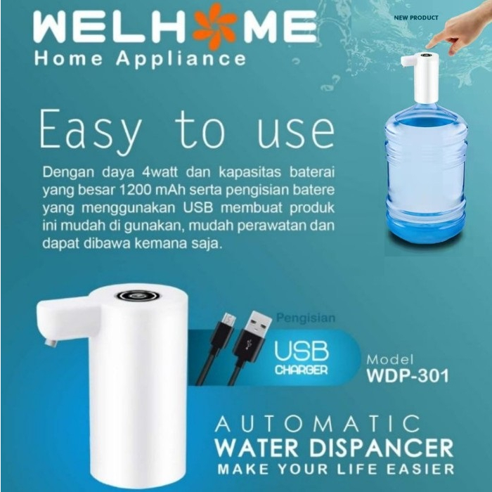 Jual Pompa air galon elektrik Automatic Water Dispenser | Shopee Indonesia