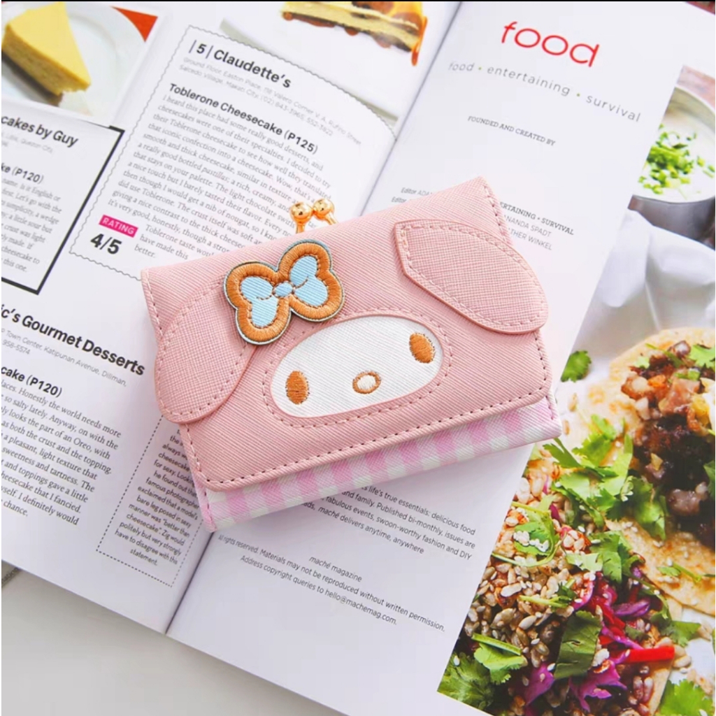 Jual Dompet Lipat Wanita Sanrio Face Hello Kitty My Melody Kuromi ...