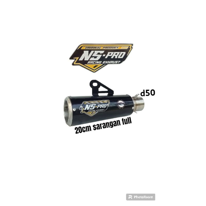 Jual Slincer knalpot racing GP 2 black Sarfull original NS-pro Exhaust ...