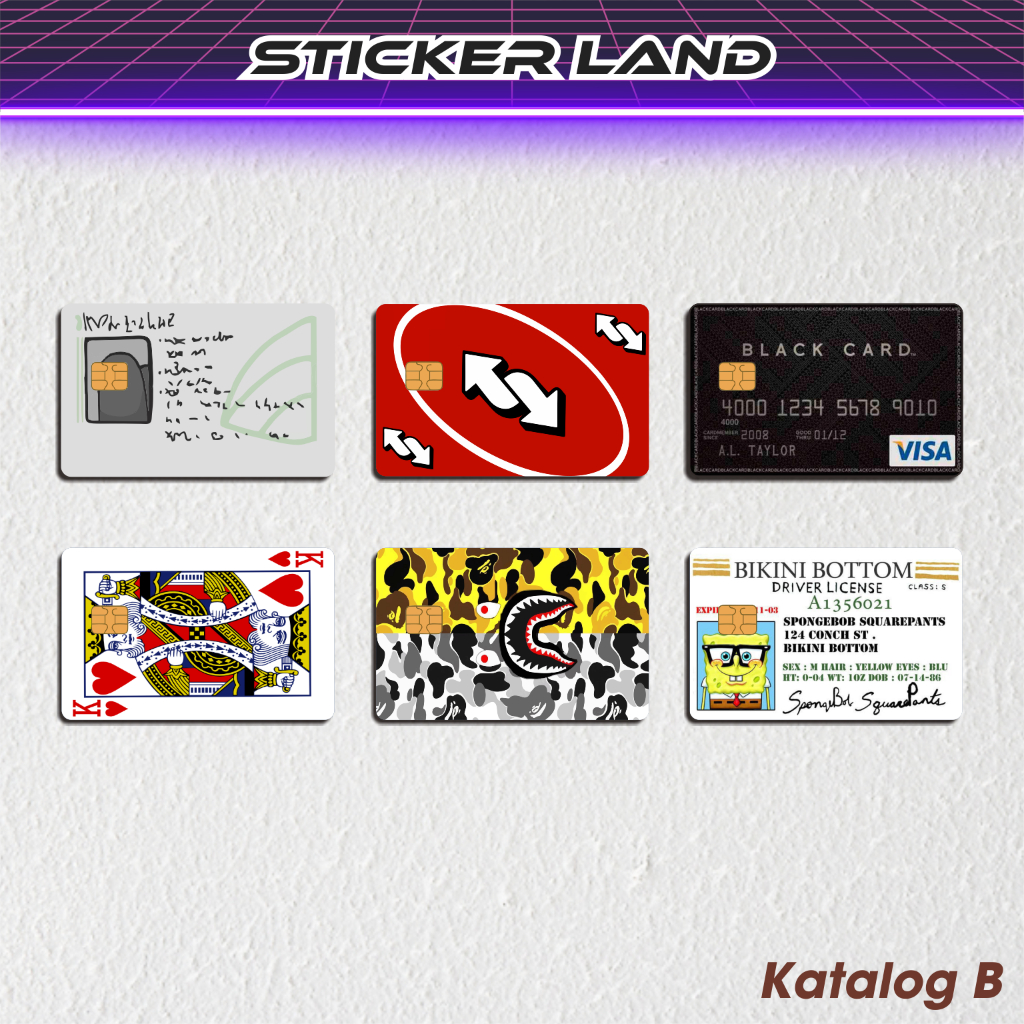 Jual Stiker ATM - Stiker Kartu ATM Vinyl Emoney Flazz Katalog B Sticker ...