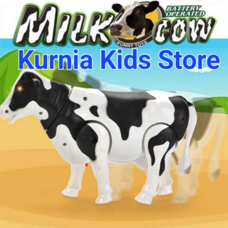Jual Mainan Hewan Sapi Berjalan Dan Bersuara B/O | Shopee Indonesia