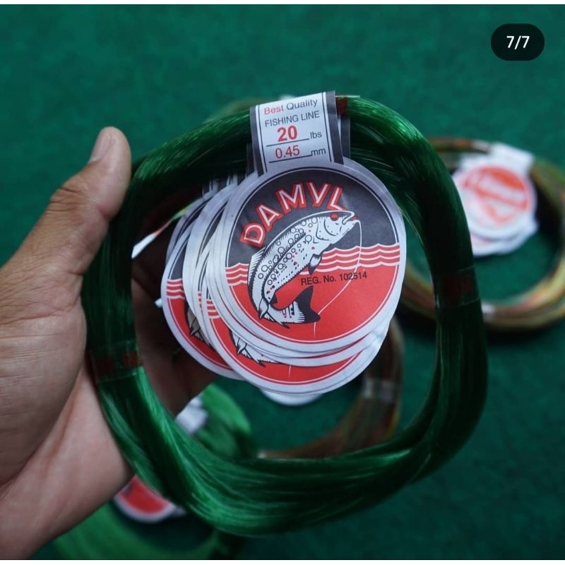 Jual 20 | 30 | 40 lbs SENAR DAMYL HIJAU 1 ROLL (10 ikat) | Shopee Indonesia