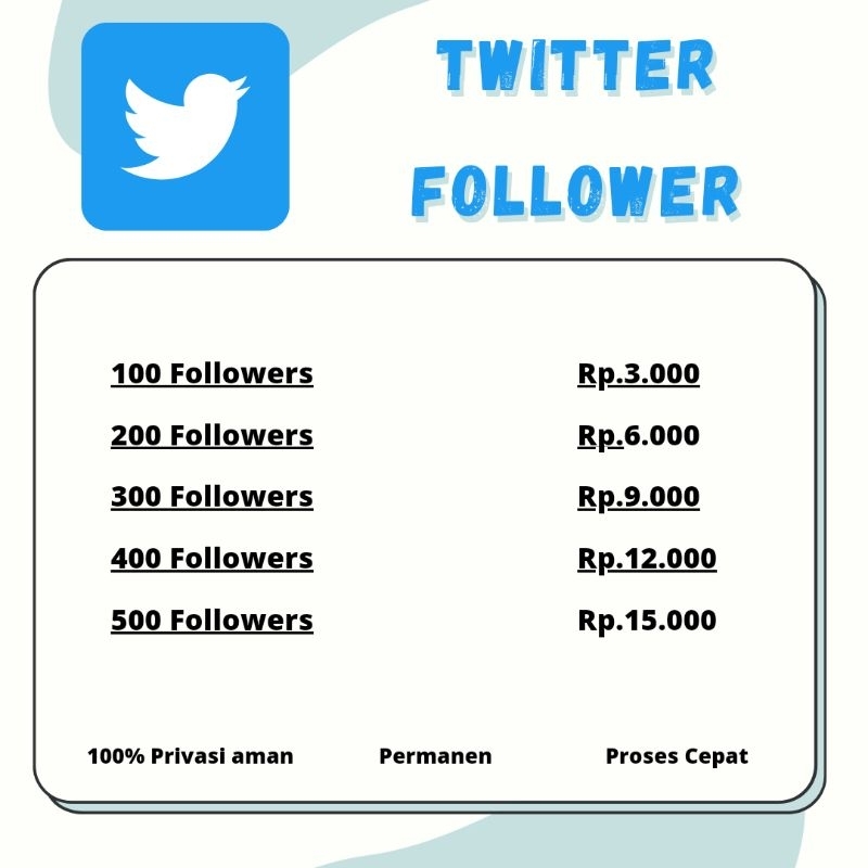 Jual Twitter Followers termurah | Shopee Indonesia