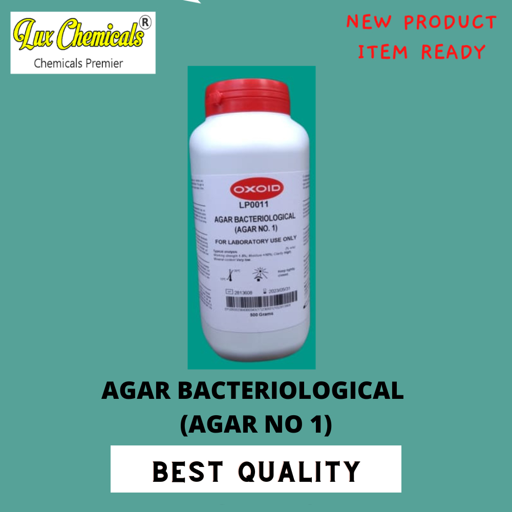 Jual AGAR BACTERIOLOGICAL (AGAR NO 1) 500 GRAM OXOID BEST QUALITY ...