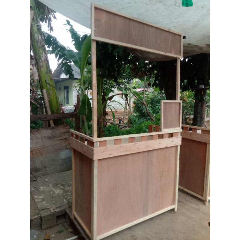 Jual BOOTH PORTABLE BAHAN TEBAL 12 MM RANGKA KAYU JATI DAN KAYU LAPIS ...