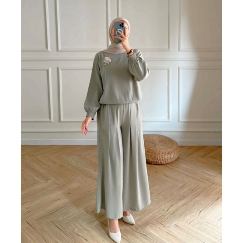 Jual salsa set mabelle setelan crinkel airflow baju setelan remaja ...