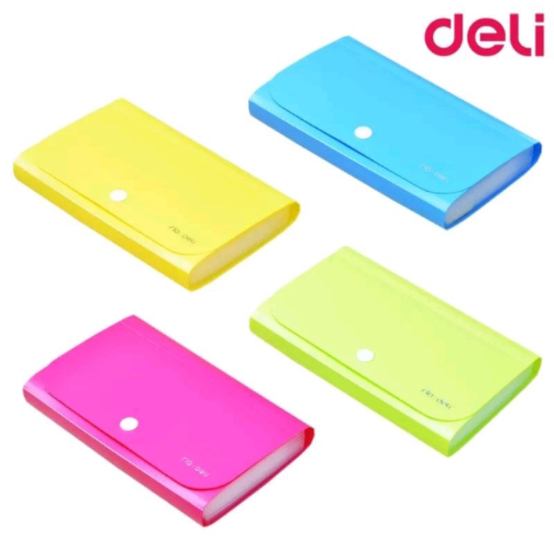 Jual DELI DOMPET PLASTIK A6/ MAP UANG GIRO EXPANDING FILE KECIL E5561 ...