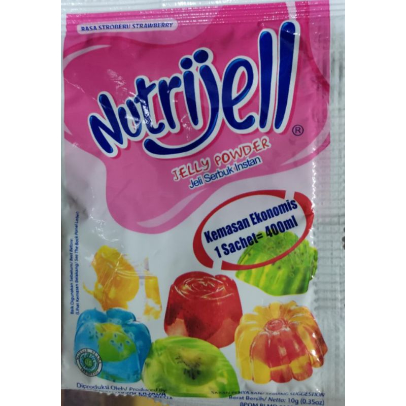 Jual NUTRIJELL RASA STROBERI SACHET 10g | Shopee Indonesia