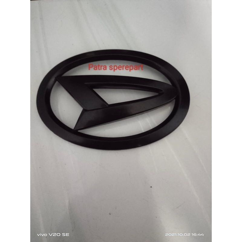 Jual Emblem logo Daihatsu sigra depan hitam doffukuran 15cm x 10cm ...
