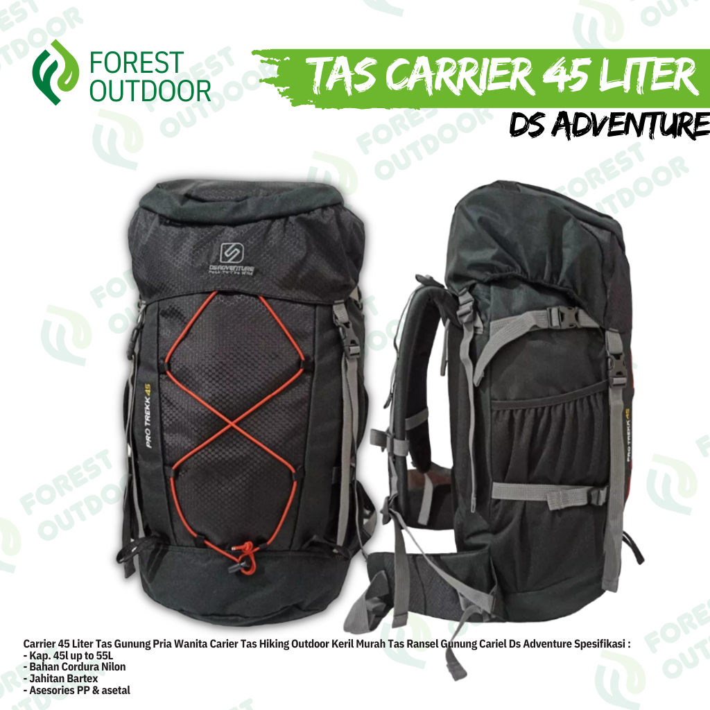 Jual Tas carrier 45l ds adventure - carrier 45liter - carrier 45 liter ...