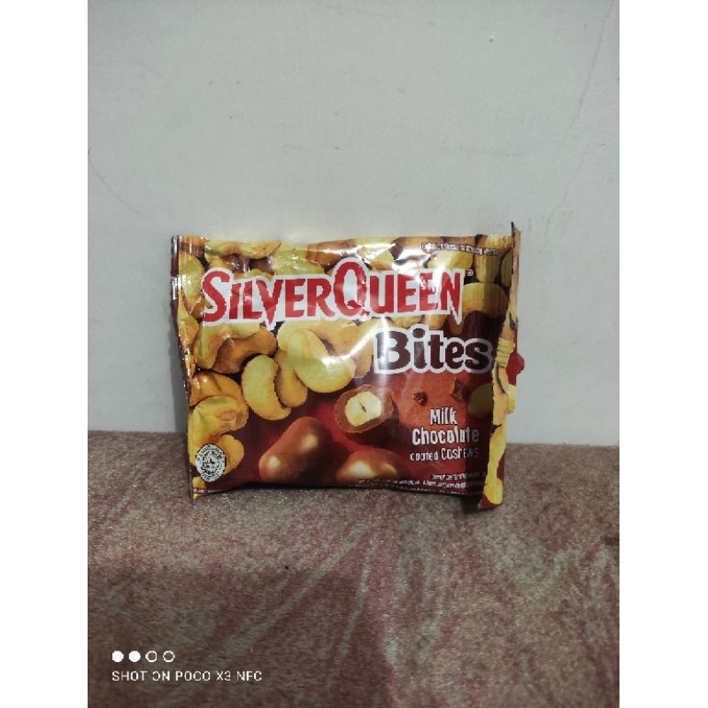 Jual COKLAT SILVER QUEEN BITES CASHEW 30GR | Shopee Indonesia