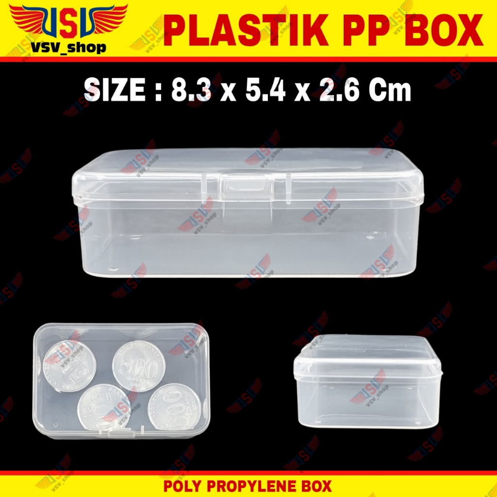 Jual Kotak Plastik Bening Kecil Box Plastik PP Box organizer Plastic ...