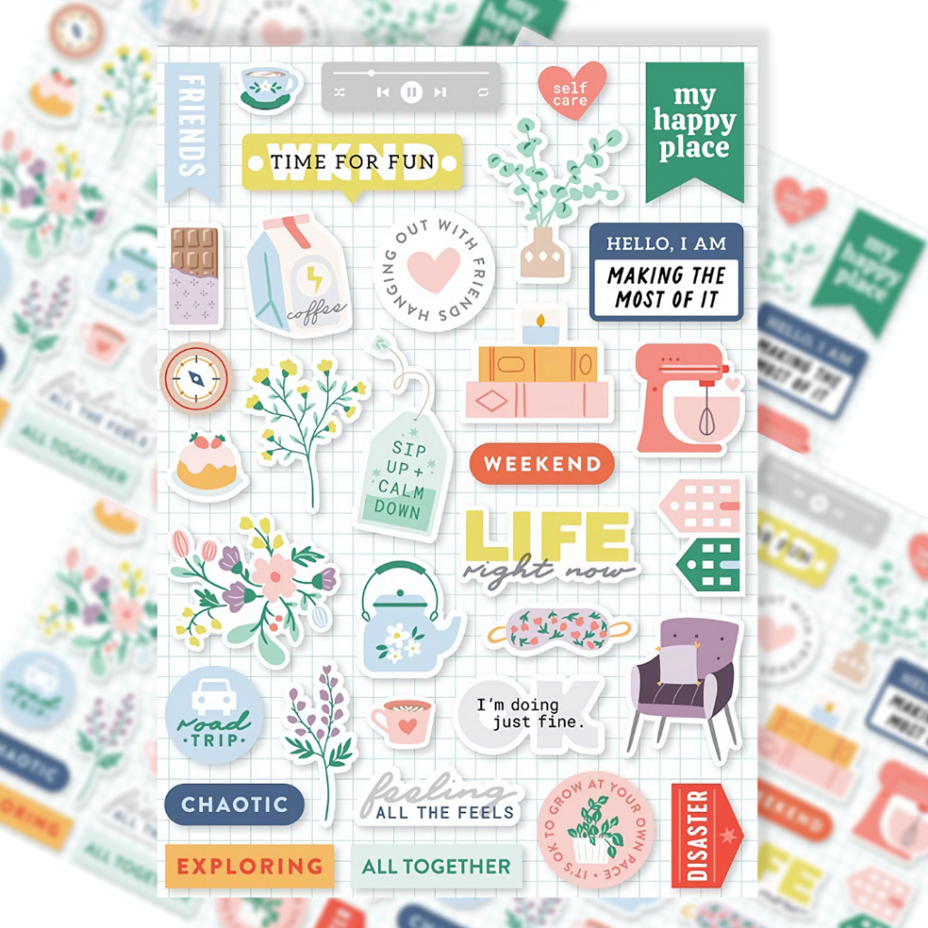 Jual Stiker Diary Journal Aesthetic for Deco Scrapbook | Stiker Diary ...