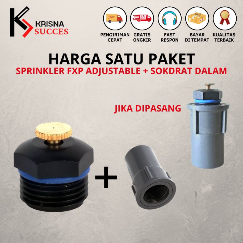 Jual Sprinkler Adjustable + Sok Drat Dalam Sprinkler Pertanian ...