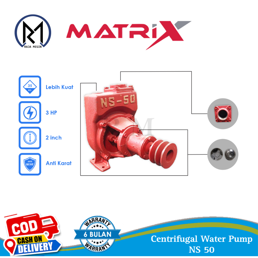Jual Pompa Air Irigasi / Water Pump NS 50 MATRIX /MAESTRO + Packing ...