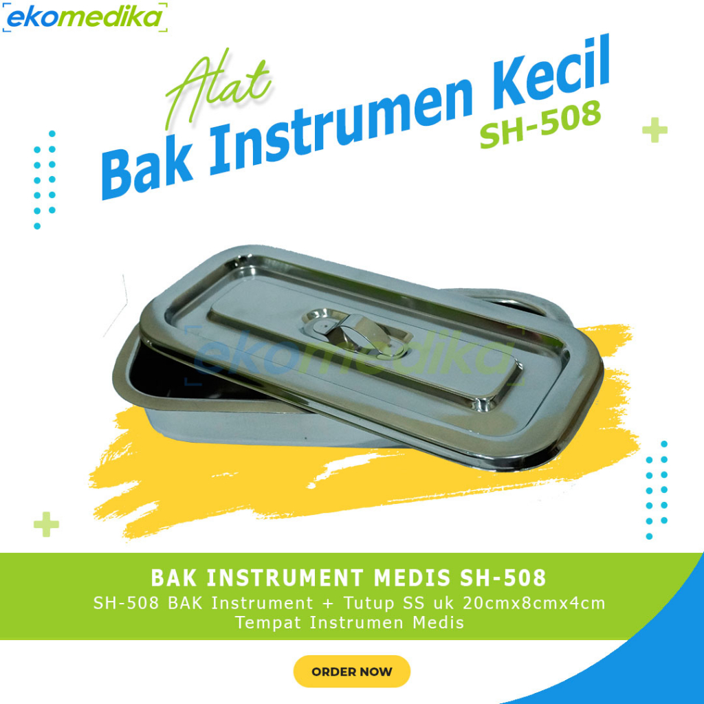 Jual Bak Instrument dengan Tutup Bak Instrumen Bedah Medis SH 508 - Bak ...