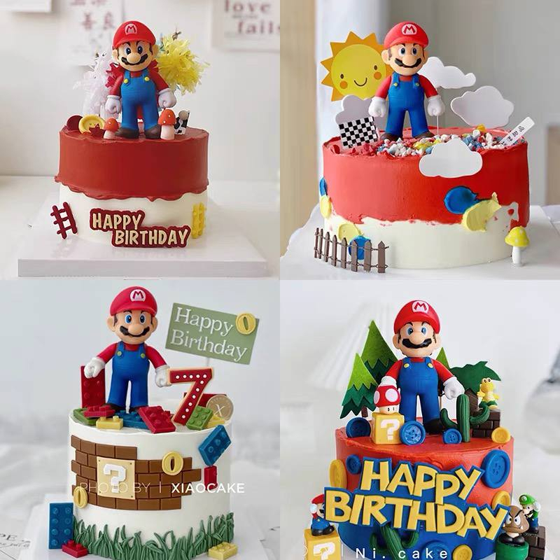 Jual Topper Super Mario Luigi Figur Merah Hijau Nintendo Jamur Mushroom ...