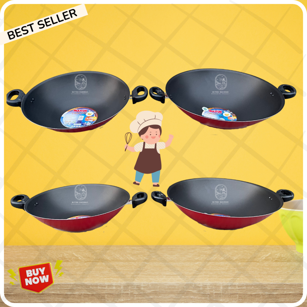 Jual SALE!! MAXIM VALENTINO 30-36 CM / WAJAN MAXIM / PENGGORENGAN MAXIM ...